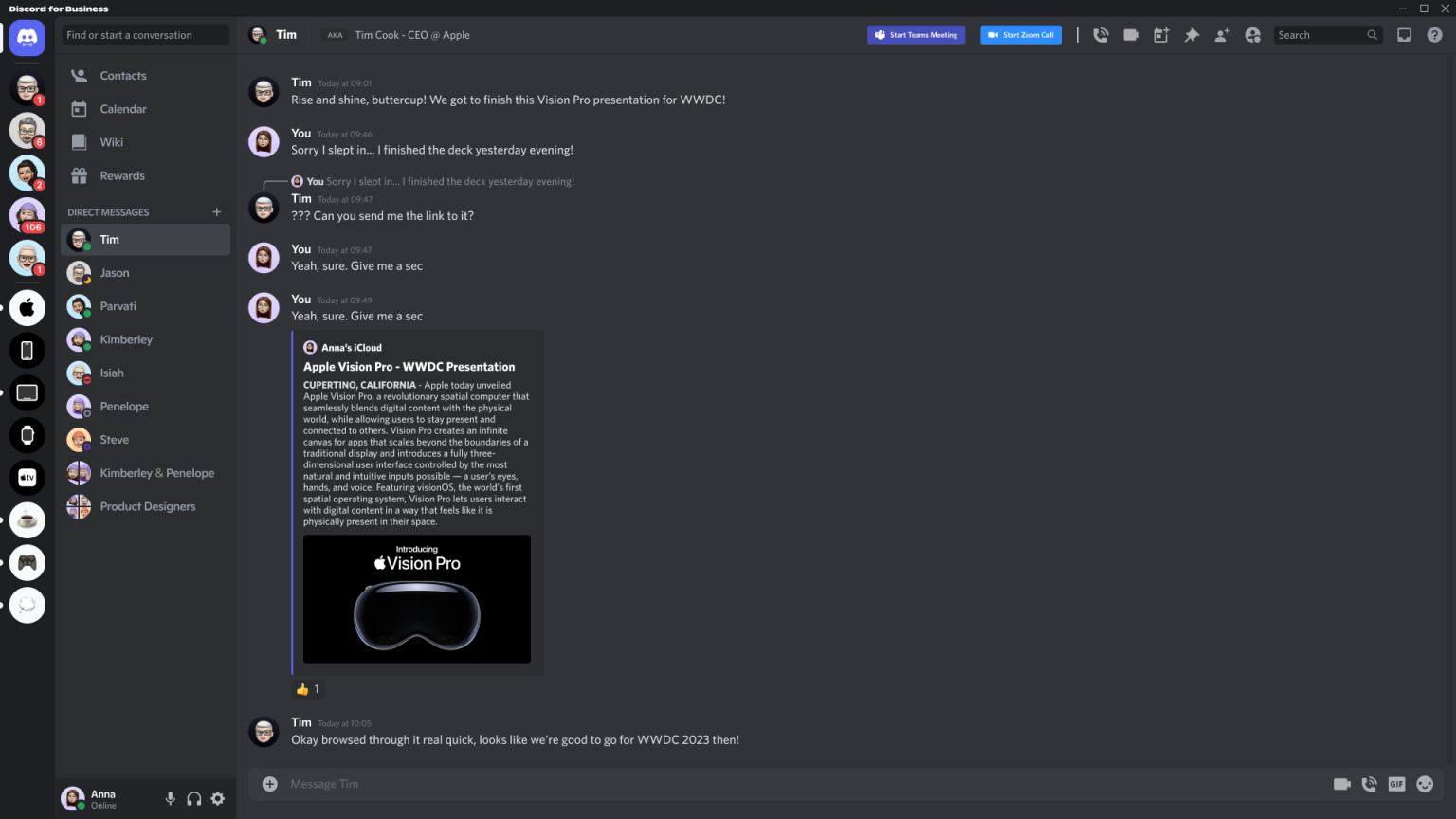 Discord for Business Concept – Nikolas Joshua Klein