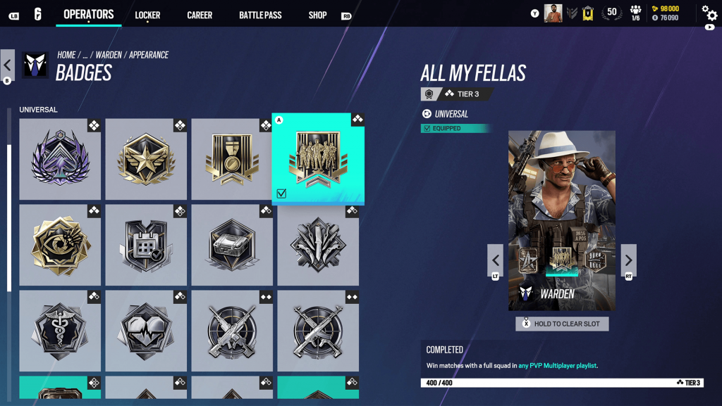 Badges – Rainbow Six Siege – Nikolas Joshua Klein