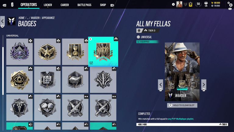 Badges – Rainbow Six Siege – Nikolas Joshua Klein